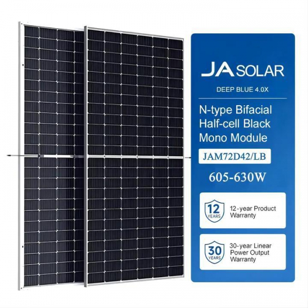 JA N-type Double glass bifacial modules JAM72D42 LB 640W-Best Solar ...